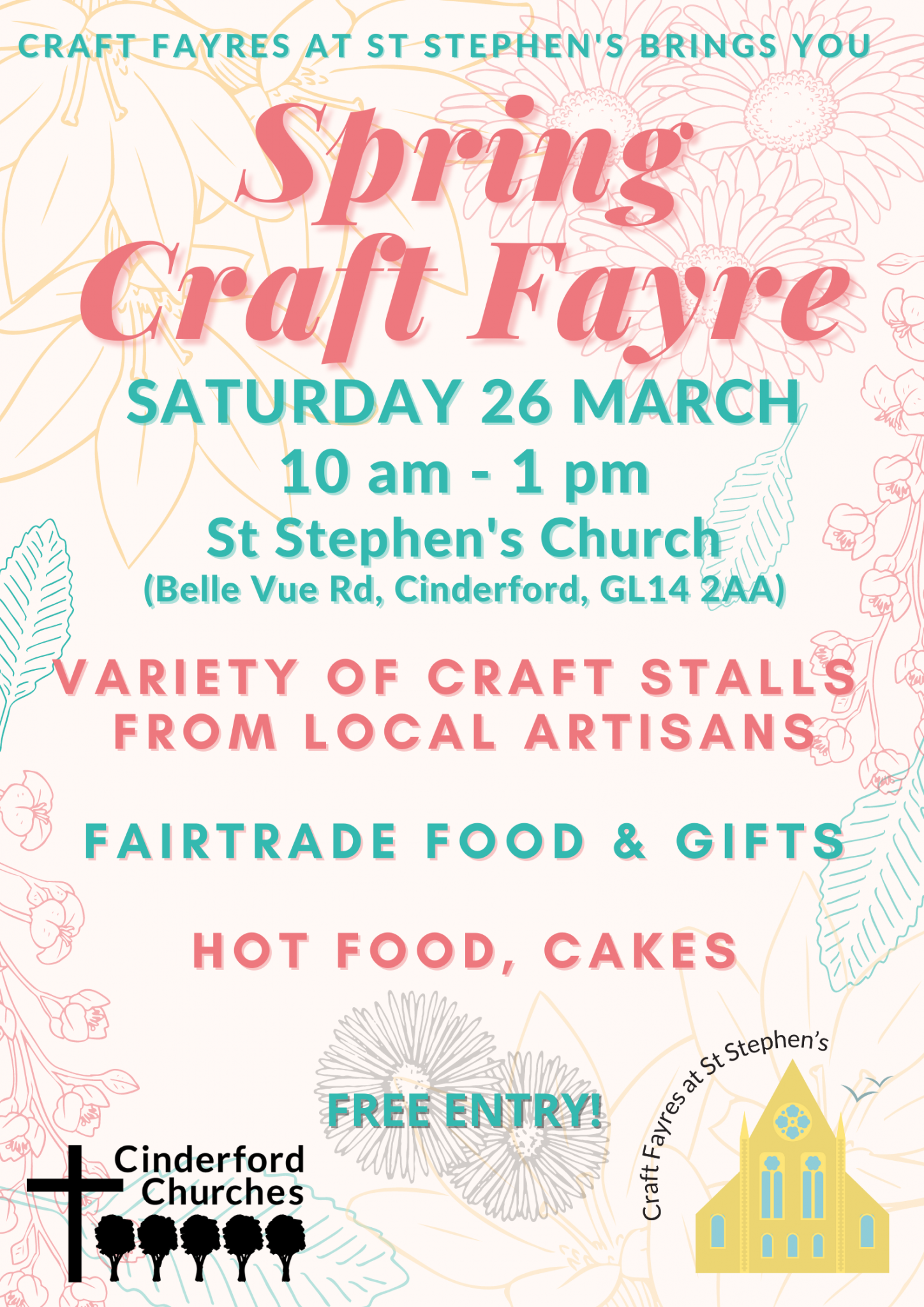 Spring Craft Fayre – Sat 26 March – Cinderford Churches